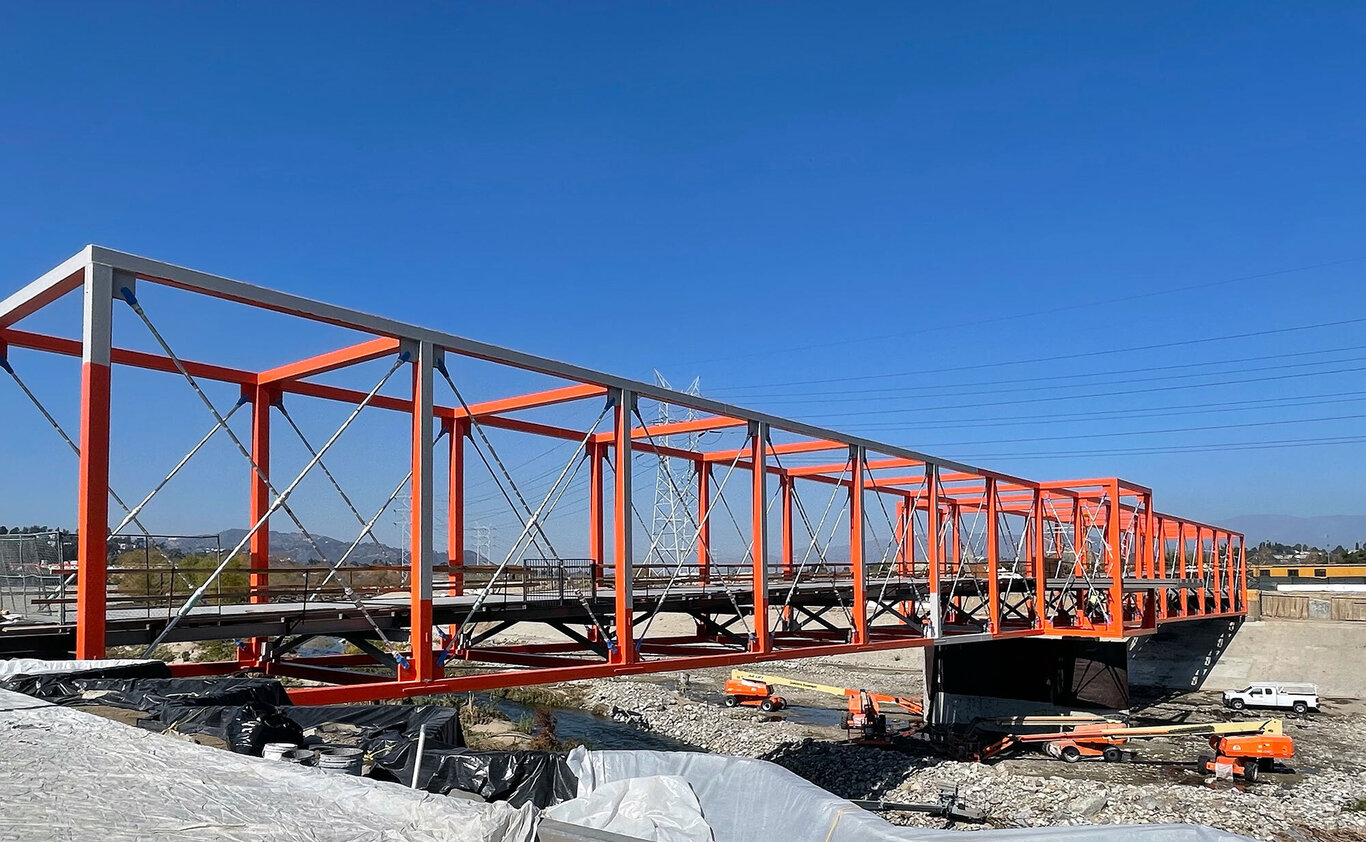 Taylor Yard Bridge Gets Its First Coat of Paint, Approaches Finish Line ...