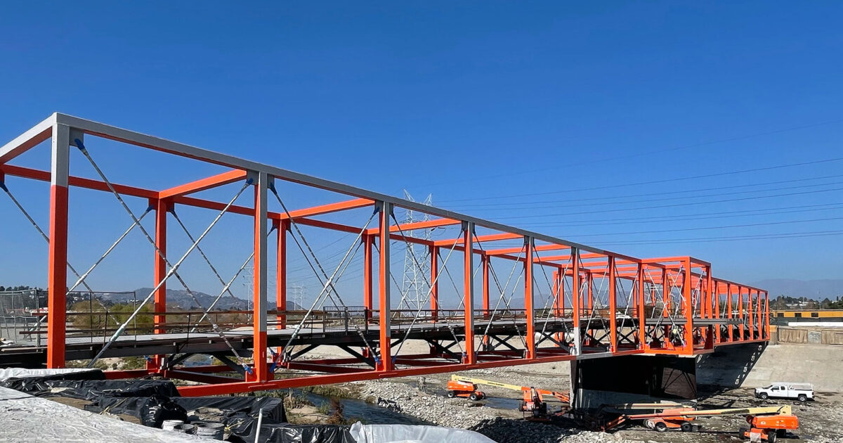 Taylor Yard Bridge Gets Its First Coat of Paint, Approaches Finish Line ...